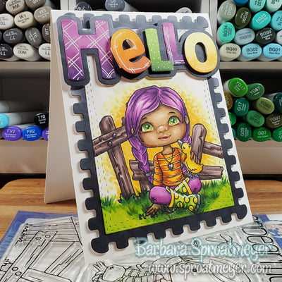 Polka Dot Pals Faces Clear Stamps– Whimsy Stamps