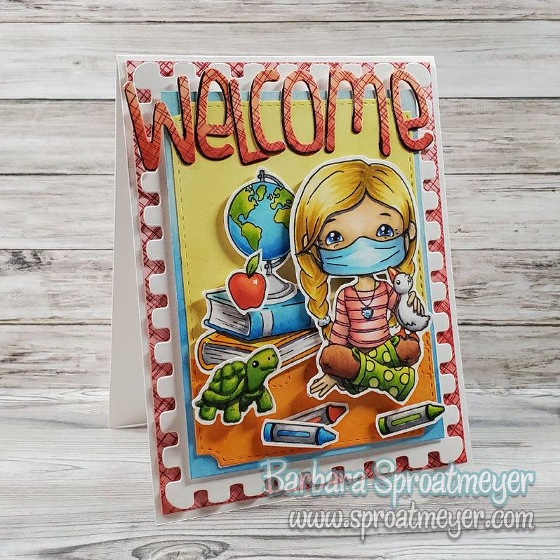 Polka Dot Pals Faces Clear Stamps– Whimsy Stamps