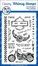 Biker Kickstart My Heart Clear Stamps | Whimsy Stamps