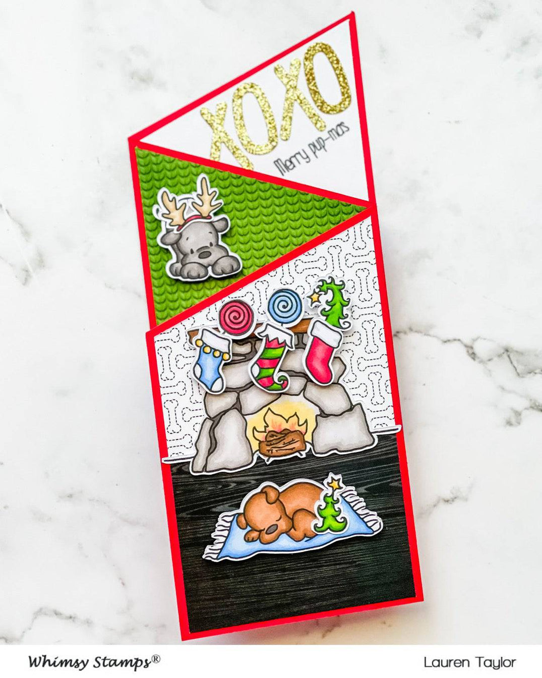 Slimline Embossing Folder - Sweater– Whimsy Stamps