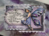 Silver Fairy - Digital Stamp | Whimsy Stamps