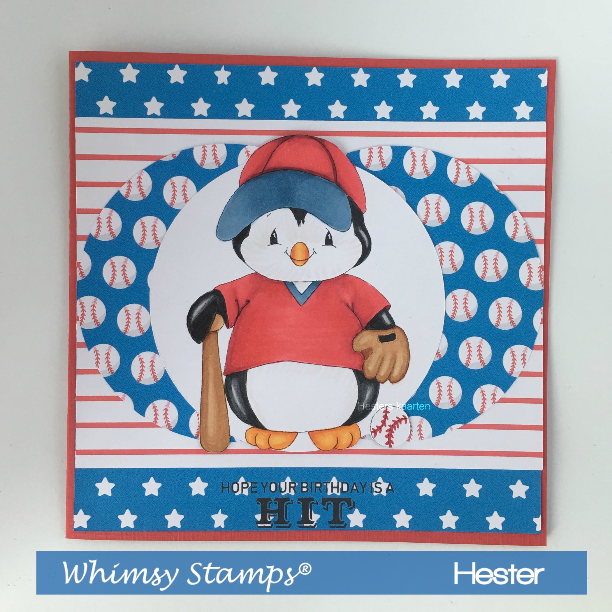 Penguin Baseball Player - Digital Stamp– Whimsy Stamps