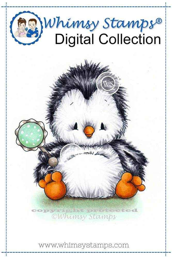 Penguin Baby - Digital Stamp– Whimsy Stamps