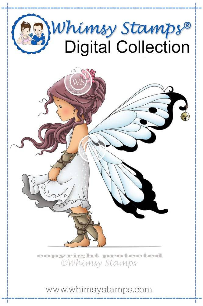 Silver Fairy - Digital Stamp– Whimsy Stamps