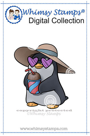 Slushie Penguin - Digital Stamp– Whimsy Stamps