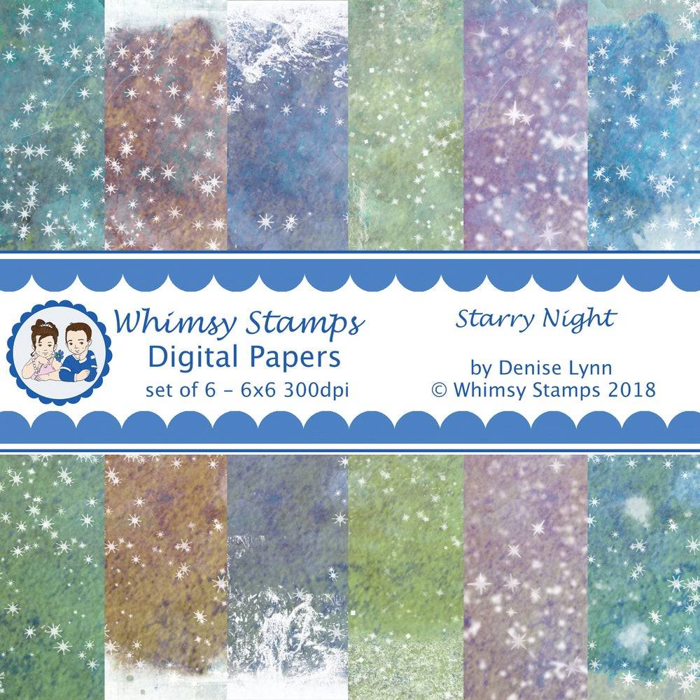Starry Night - Digital Papers– Whimsy Stamps