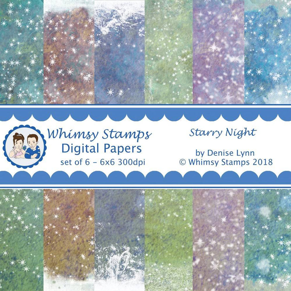 Starry Night - Digital Papers– Whimsy Stamps
