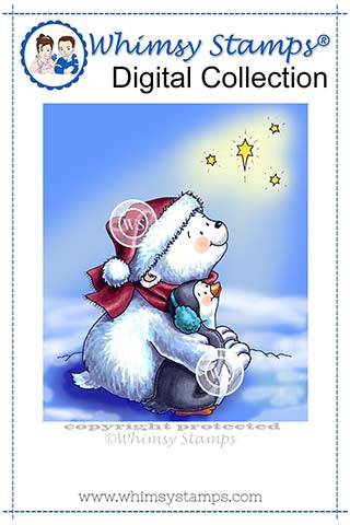 Starry Night - Digital Stamp | Whimsy Stamps