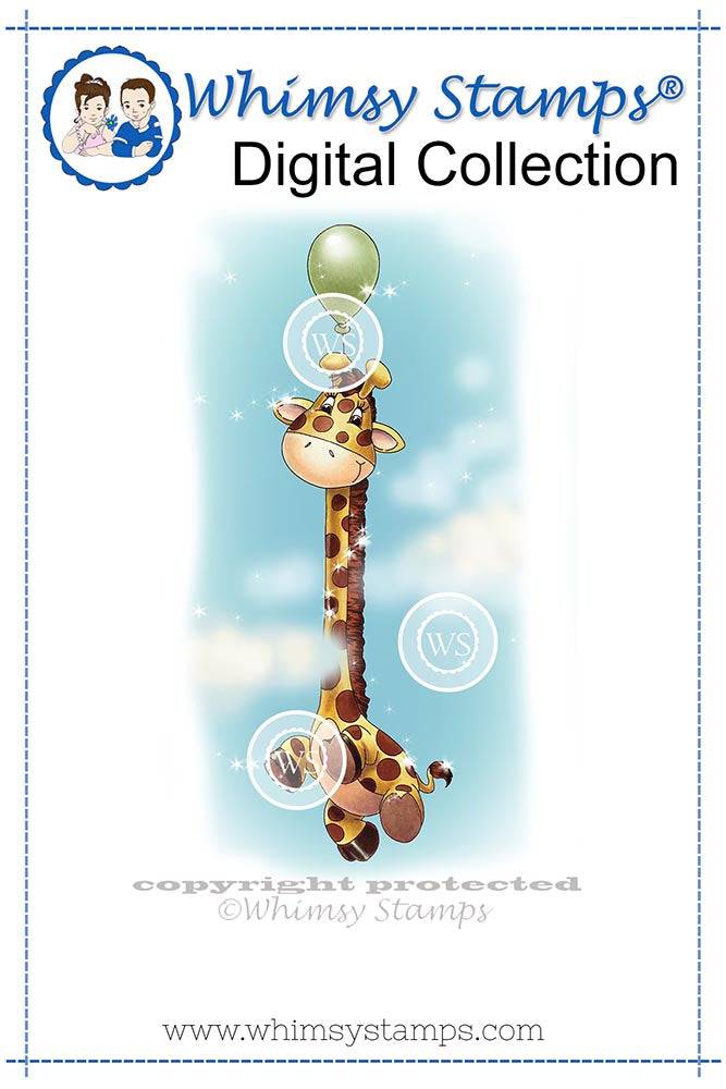 Stretchy Giraffe - Digital Stamp– Whimsy Stamps
